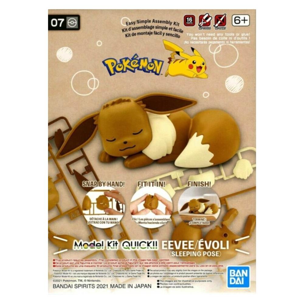 Pokémon Model Kit Quick Eevee (Goodnight Pose) - Updown Juegos