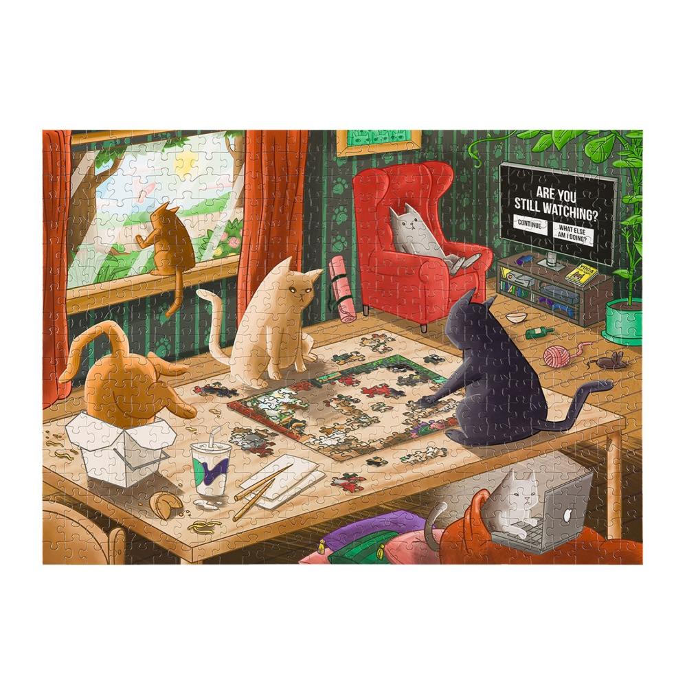 Puzzle Exploding Kittens 1000 piezas: Cats in Quarantine - Updown Juegos