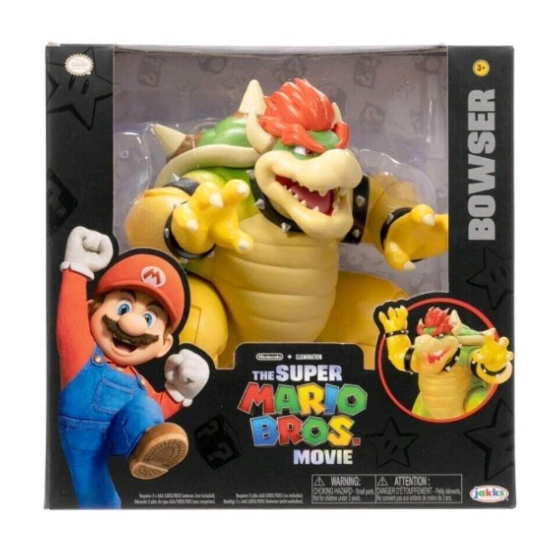 Bowser – Super Mario Figura Articulada con Efectos 18 cm – Updown Juegos